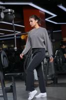 China Ladies' High Rise Flare Pants With Pockets Squat Proof Phone Friendly Design for sale