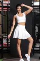 China Mesh Tennis Skirt – Classic White Pleats, Quick-Dry & Retro Match-Ready Design for sale