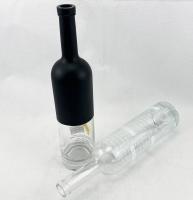 China 200ml 375ml 500ml 750ml 1000ml Glass Liquor Wine Whisky Bottle with Customized Logo for sale
