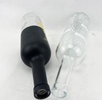 China 200ml 375ml 500ml 750ml 1000ml Glass Liquor Wine Whisky Bottle with Customized Logo for sale