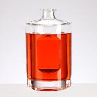 China 650ml Crystal Round Decanter Set for Whiskey Glass Bottle Gift Box Vodka Wine Bottle for sale