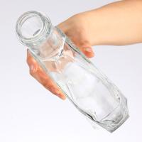 China 250ml 500ml 700ml 750ml Glass Liquor Bottle for Vodka Whiskey Gin Spirit Rum Tequila for sale