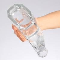 China 250ml 500ml 700ml 750ml Glass Liquor Bottle for Vodka Whiskey Gin Spirit Rum Tequila for sale