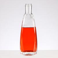 China 250ml 500ml 700ml 750ml Glass Liquor Bottle for Vodka Whiskey Gin Spirit Rum Tequila for sale