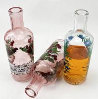 China 700 ml 750 ml 500 ml 1 Liter Customized Transparent Glass Wine Bottle with Custom Logo for sale
