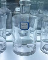 China 500ml 750ml 1000ml Flint Glass Vodka Brandy Bottle Custom Spirit Vodka Glass Bottle for sale