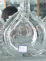 China 500ml 750ml 1000ml Flint Glass Vodka Brandy Bottle Custom Spirit Vodka Glass Bottle for sale