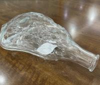 China Carved Glass XO Bottle 700ml Glass Bottle Vodka Brandy Whiskey Decanter with Stopper for sale