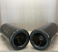 China Clear Red Fruit Bordeaux Round 750ml Wine Bottles with Cork Caps Industrial Beverage for sale