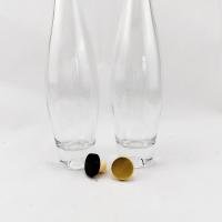China Beverage Glass Bottles 200ml 375ml 500ml 750ml Long Neck Ice Wine Bottles With Lid/Cork for sale