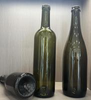 China 375ml 500ml 750ml Whiskey Bottle Frosted Amber Glass Wine Bottle for Your Restaurant for sale