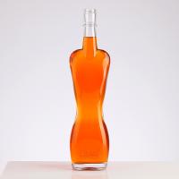 China Glass Collar 500ml 50cl Woman Body Shape Whisky Spirits Rum Bottle with Tamper Evident Cap for sale