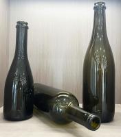 China 375ml 500ml 750ml Whiskey Bottle Frosted Amber Glass Wine Bottle for Your Restaurant for sale