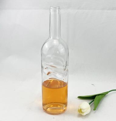 China 750ml Angel Hand Red Wine Glass Bottle with Cork Elegant and Functional Design for sale