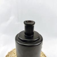 China Frost Surface Handling 700ml 750ml Glass Bottle for Rum Gin Whiskey Vodka Wine Liquor for sale