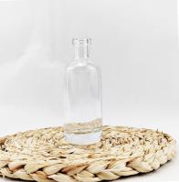 China Glass Wine Bottle with Cork 100ml Round Shape Transparent Clear Body Material Glass for sale