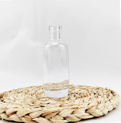 China Glass Wine Bottle with Cork 100ml Round Shape Transparent Clear Body Material Glass for sale