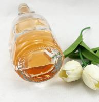 China Sample Freely Decal Empty Glass Liquor Bottle Vodka Gin Bottle with Cork Gin Glass Bottle for sale
