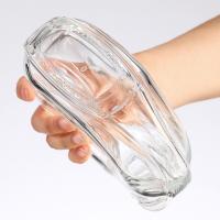 China Glass Round Shape 700ml 750ml Clear Empty Flint Liquor Wine Vodka Tequila Bottle for sale