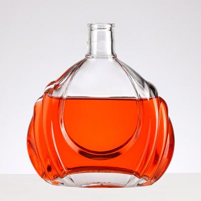 China 500ml 750ml Brandy XO Glass Wine Bottle Customied Bottle Color OEM/ODM Acceptable for sale
