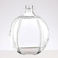 China 500ml 750ml Small Mouth Round Flat Liquor Wine Glass Bottle with Cap OEM/ODM Welcome for sale