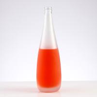 China Frosted 300ml 500ml Long Neck Wine Glass Bottle for Spirits Rum OEM/ODM Supported for sale