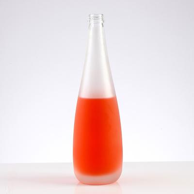 China Frosted 300ml 500ml Long Neck Wine Glass Bottle for Spirits Rum OEM/ODM Supported for sale