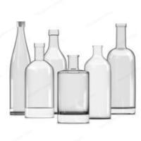 China Customization Clear Glass Vodka Whiskey Gine Bottles with Lid Collar Material Provided for sale