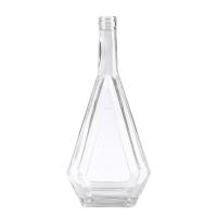 China Super Flint 70cl Unique Rhombus Shape Glass Bottle Ideal of Brandy Liquor Whisky 750ml for sale
