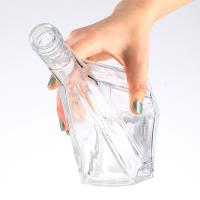 China Super Flint 70cl Unique Rhombus Shape Glass Bottle Ideal of Brandy Liquor Whisky 750ml for sale