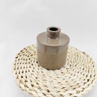 China Luxury Electroplated Gold Silver Red Glass Perfume Reed Diffuser Bottle with Cap Box for sale