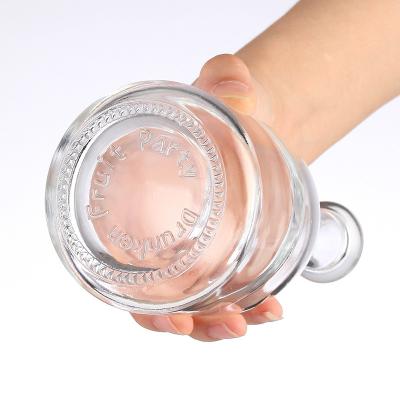 China Elegant Long Neck Empty Glass Wine Bottle with Customized Shape and Cork for sale
