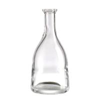 China Elegant Long Neck Empty Glass Wine Bottle with Customized Shape and Cork for sale