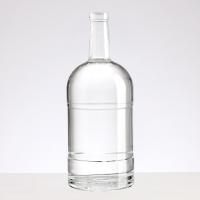 China Clear/Frosted/Cylinder Empty Glass Vodka Bottle with Stopper 200ml 375ml 500ml 750ml for sale