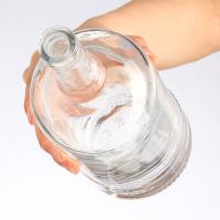 China Clear/Frosted/Cylinder Empty Glass Vodka Bottle with Stopper 200ml 375ml 500ml 750ml for sale