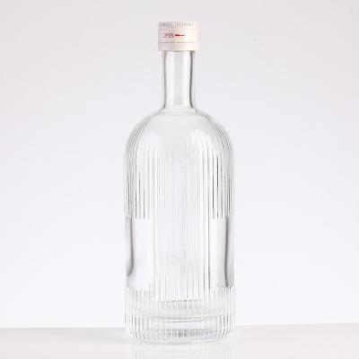 China Customized Logo Unique Craftsmanship 375ml 500ml 750ml Transparent Wine Bottle for sale
