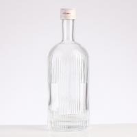 China Customized Logo Unique Craftsmanship 375ml 500ml 750ml Transparent Wine Bottle for sale