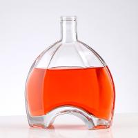 China 500ml 750ml Clear Liquor Glass Bottle for Brandy XO Whisky Custom Design and Beverage for sale