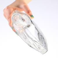 China 500ml 750ml Clear Liquor Glass Bottle for Brandy XO Whisky Custom Design and Beverage for sale