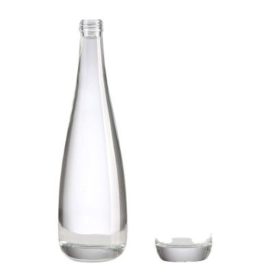 China Clear Glass Body Material Wine Vodka Bottle 500ml 750ml Whiskey Bottle for sale