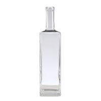 China Clear Glass Body Material Wine Vodka Bottle 500ml 750ml Whiskey Bottle for sale