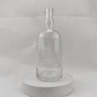 China Champagne Glass Bottle With Cork Cap For Spirits Whisky Wine 500ml 700ml 750ml 1000ml for sale