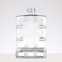 China Industrial Glass Collar Square Bottle for Whisky and Wine Lovers The Perfect Choice for sale