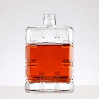 China Industrial Glass Collar Square Bottle for Whisky and Wine Lovers The Perfect Choice for sale