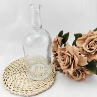 China Champagne Glass Bottle With Cork Cap For Spirits Whisky Wine 500ml 700ml 750ml 1000ml for sale