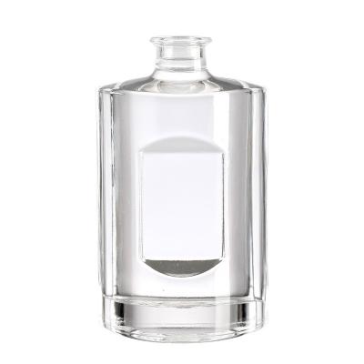 China OEM/ODM Welcome 355ml Glass Bottle for Liquor Hot Stamping Surface Rectangle Shape for sale