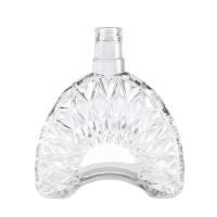 China Hot Stamping Surface Handling 500 ml Glass Bottle for Whisky Drinks in Clear Design for sale