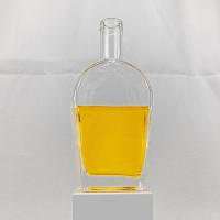 China Eco-friendly Glass Body 750ml Glass Wine Bottle with Lid in Unique Design Shape for sale