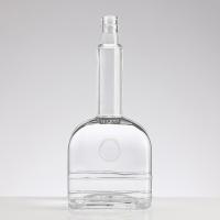 China 250ml/500ml/750ml Recycled Empty Frost Whisky Flask Vodka Bottle for Wine Glass Bottle for sale