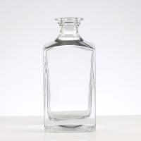 China Glass Body Custom Square Wine Bottle with Logo and Cork Clients' Specific Requirements for sale
